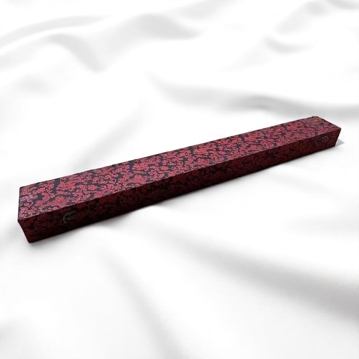 Red Brocade Katana Box – Decorative Sword Case – Katana Canada
